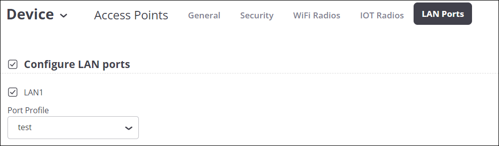CloudVision CUE - LAN Port Profile - Arista